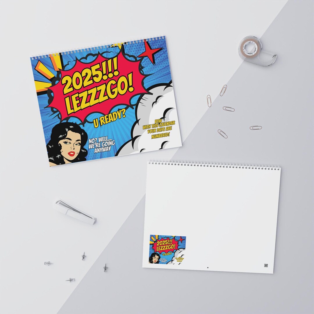 2025 Calendar, Comics Wall Calendar 2025, Funny Phrases Calendar ...