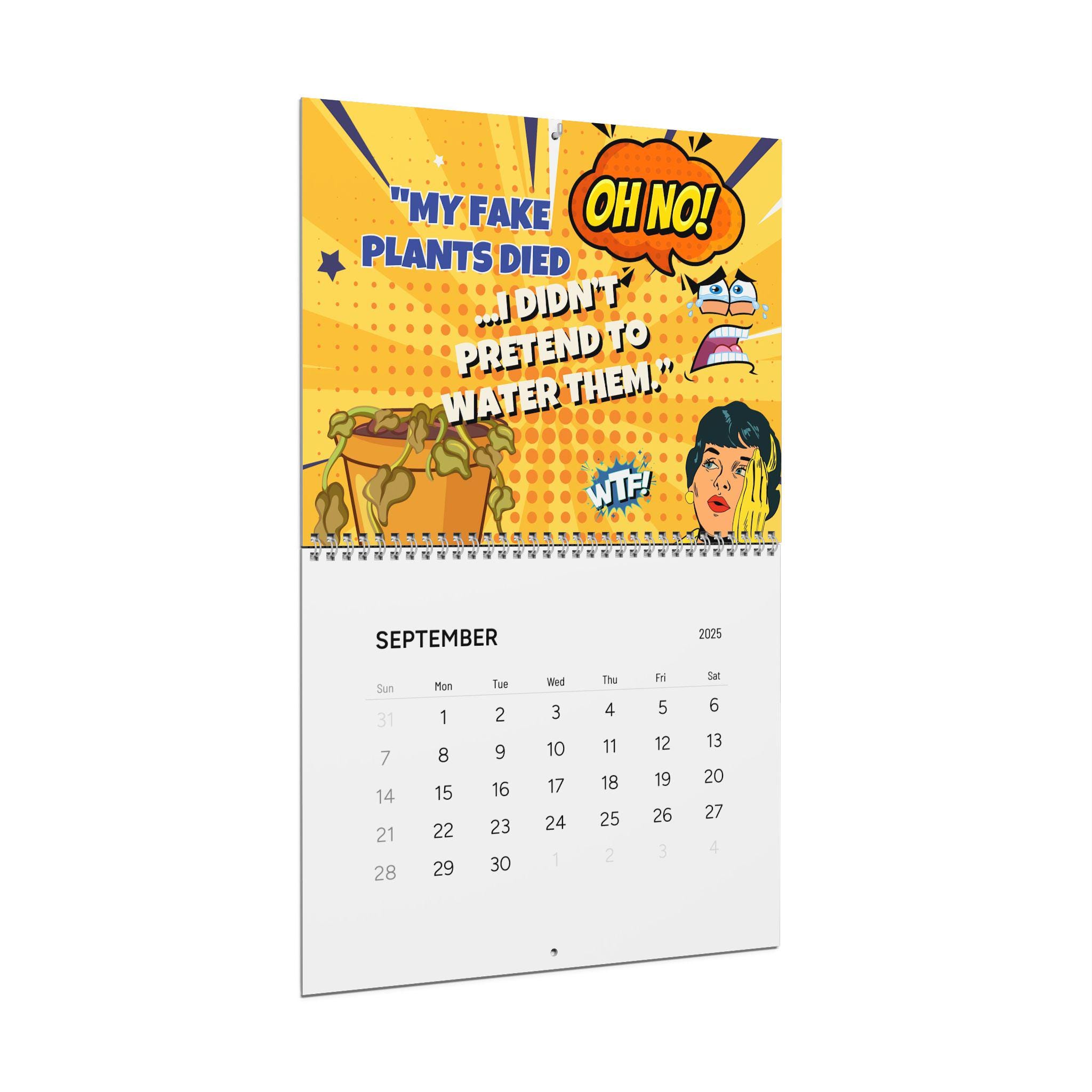 2025 Calendar, Comics Wall Calendar 2025, Funny Phrases Calendar ...