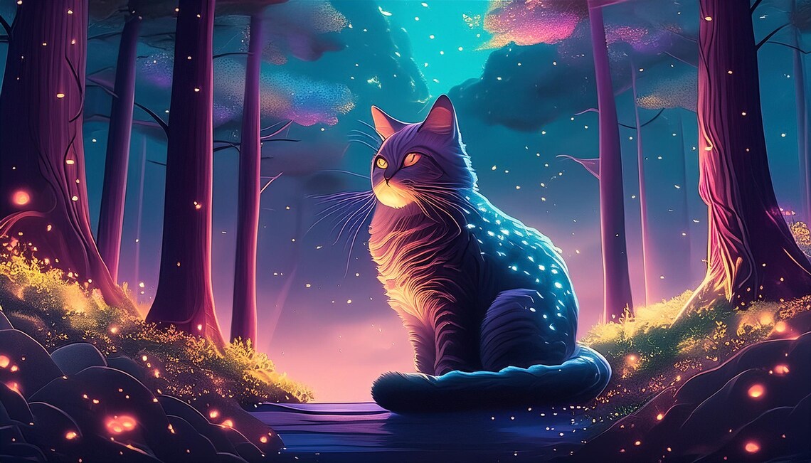 Image of Lofi Cat Origin 1 - Etsy