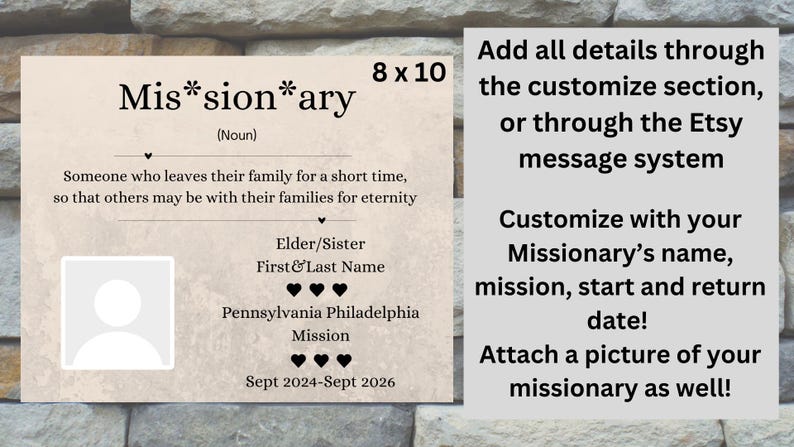 LDS Missionary Definition Printable Wall Art: Custom Digital Download ...