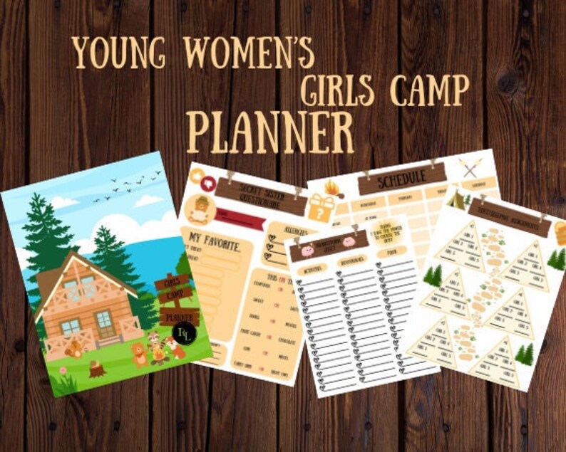 Young Women's Girls Camp Planner, Organize Fun Filled Adventures ...