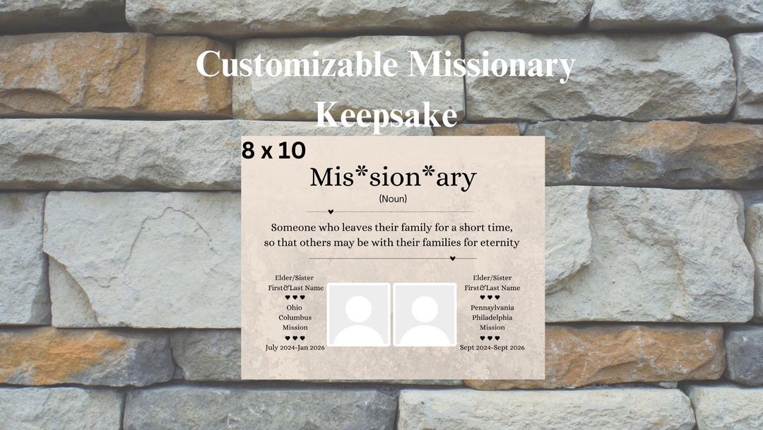 LDS Missionary Definition Printable Wall Art: Custom Digital Download ...