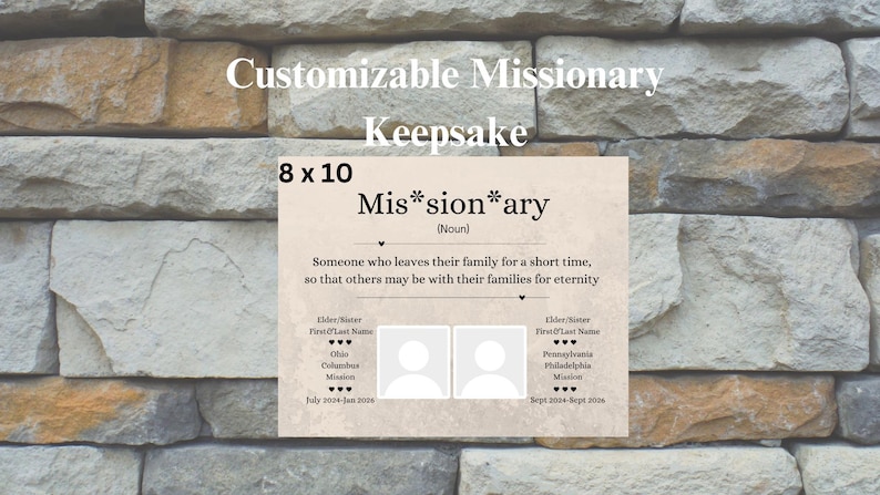 LDS Missionary Definition Printable Wall Art: Custom Digital Download ...