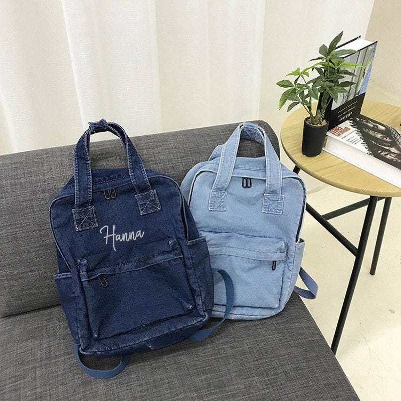 Embroidered Backpack - Etsy