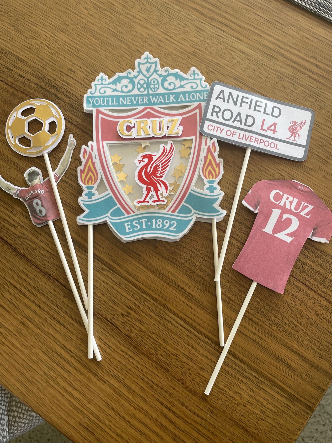Bespoke Cake Topper, Liverpool FC Fan. - Etsy