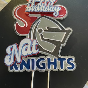 Newcastle Knight Inspired Cake Topper - Etsy