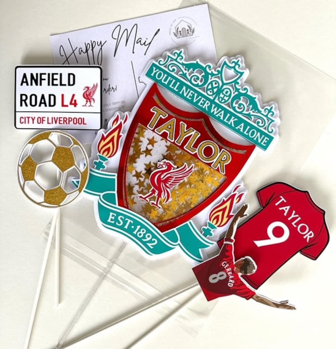 Bespoke Cake Topper, Liverpool FC Fan. - Etsy