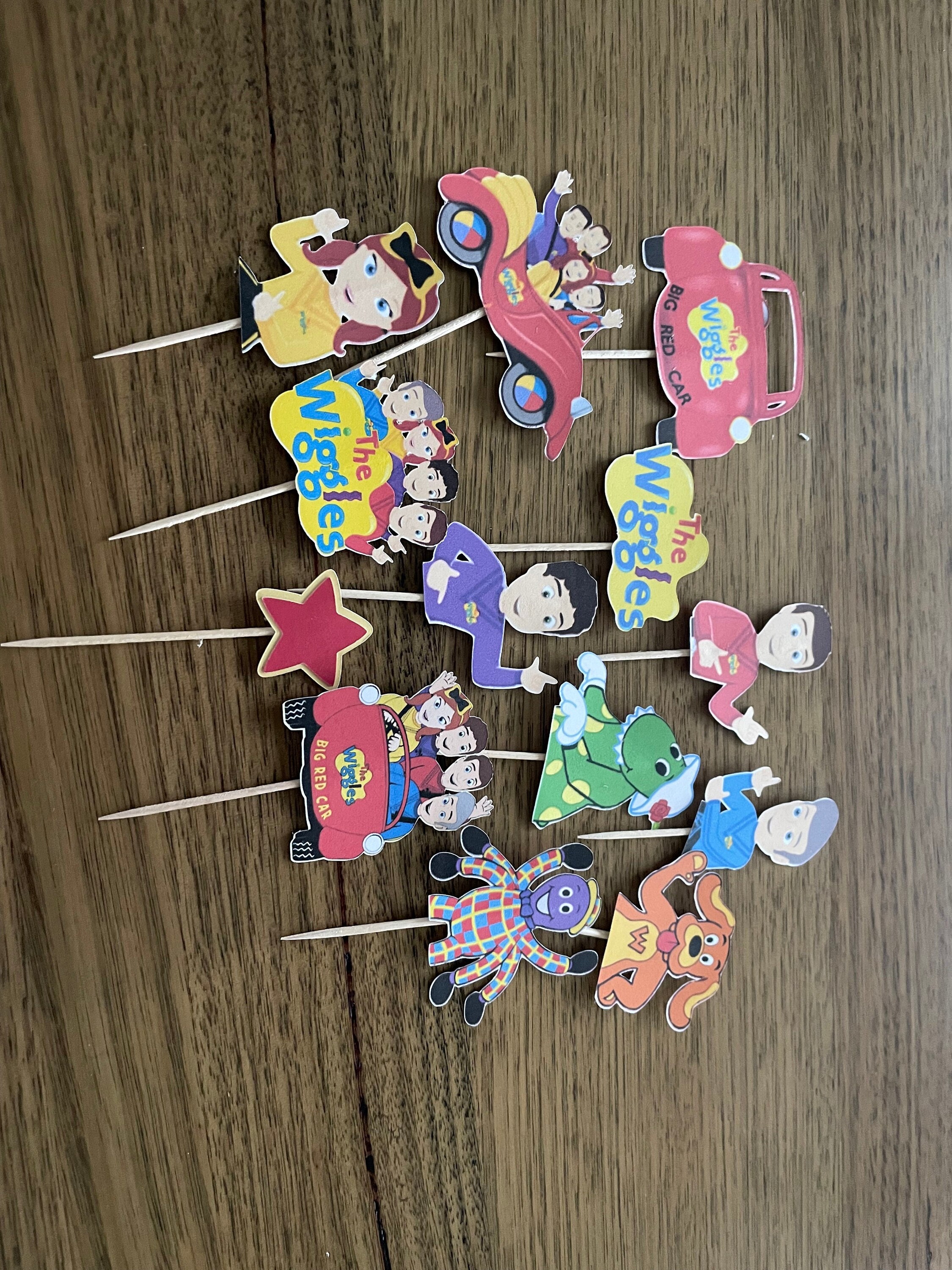 Bespoke Wiggles Cup Cake Toppers / Personalsation - Etsy Australia