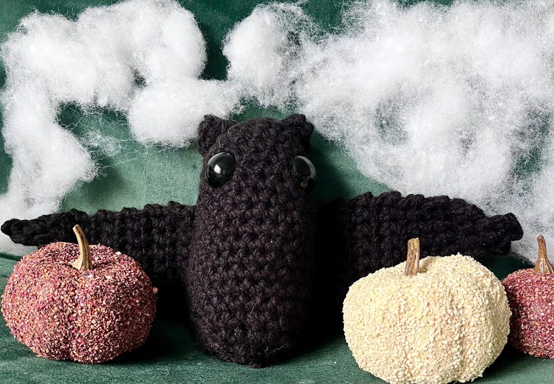 Handmade Crochet Bat – Adorable Amigurumi Decoration for Halloween or ...