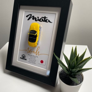 Customizable - 1/64 Mini GT Mazda Miata (various Colors), Framed Wall ...