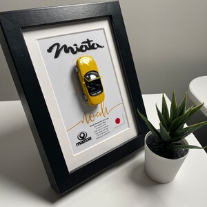 Customizable - 1/64 Mini GT Mazda Miata (various Colors), Framed Wall ...