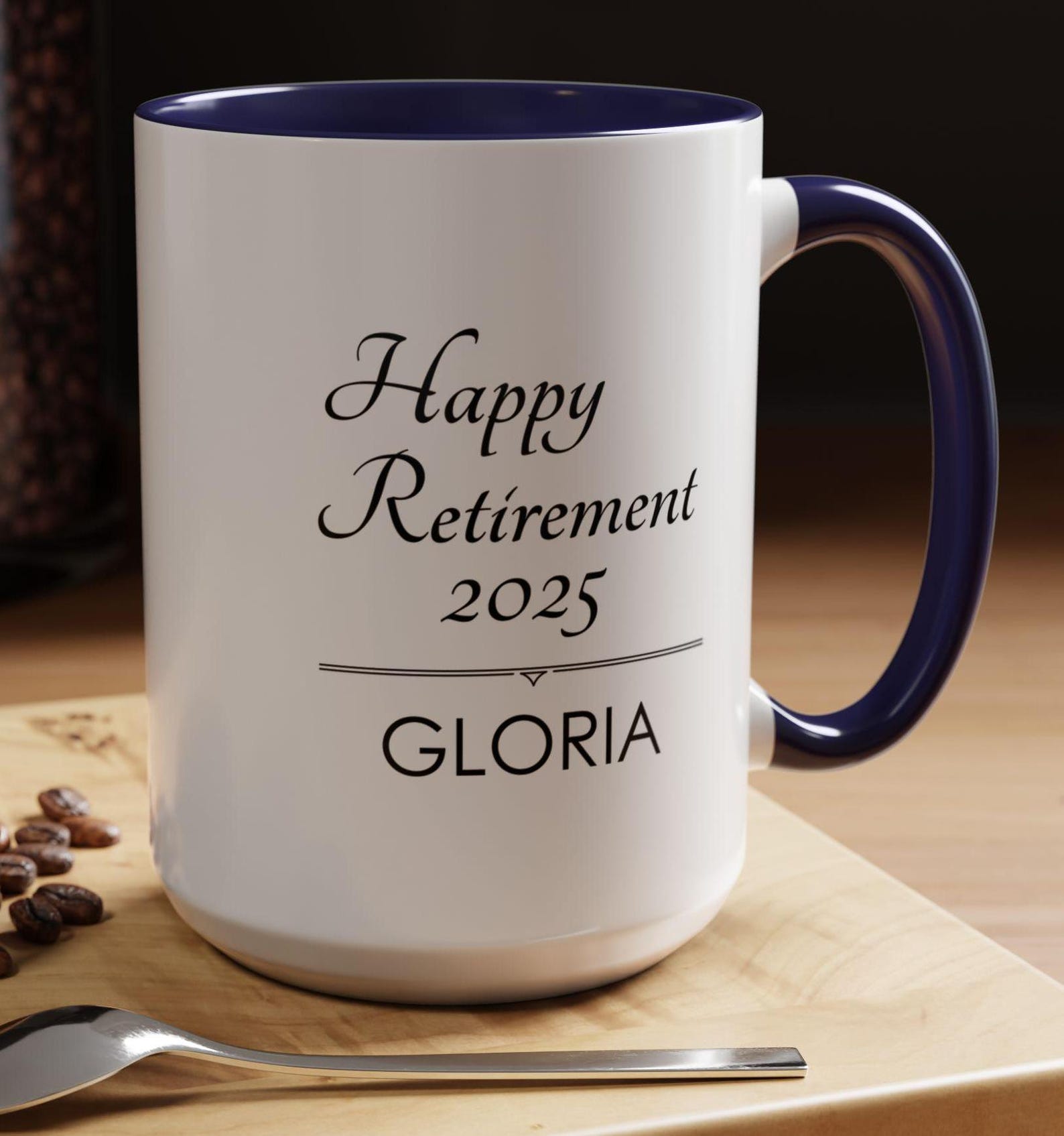 Personalized Retirement Coffee Mug 15 Oz, Funny Retirement Gift, Custom ...