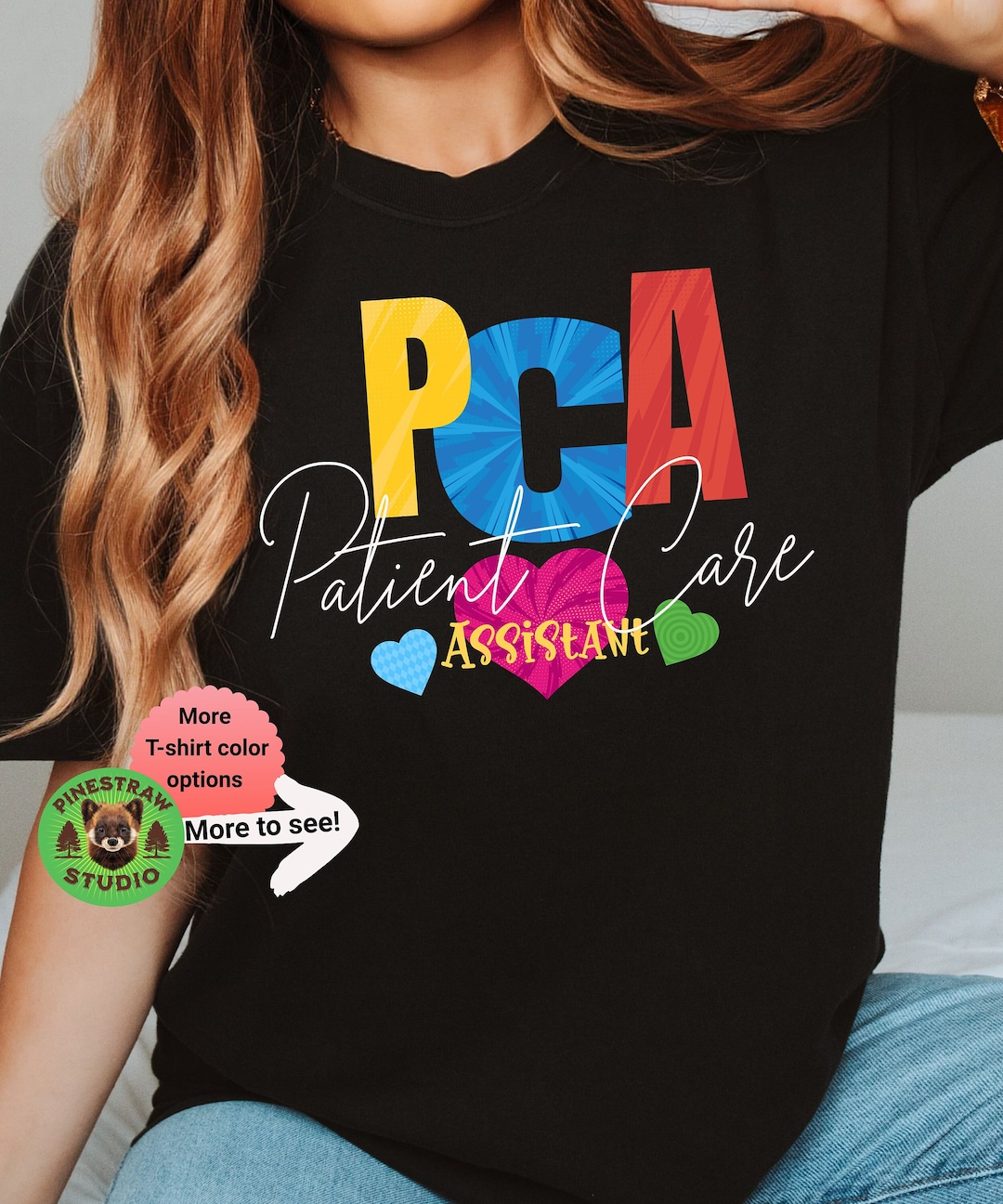 Heartfelt PCA T-shirt, Patient Care Assistant Tshirt, Caregiver Gift ...