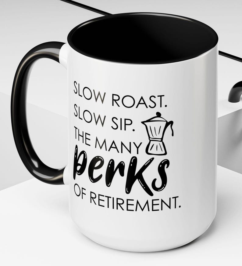 Personalized Retirement Coffee Mug 15 Oz, Funny Retirement Gift, Custom ...