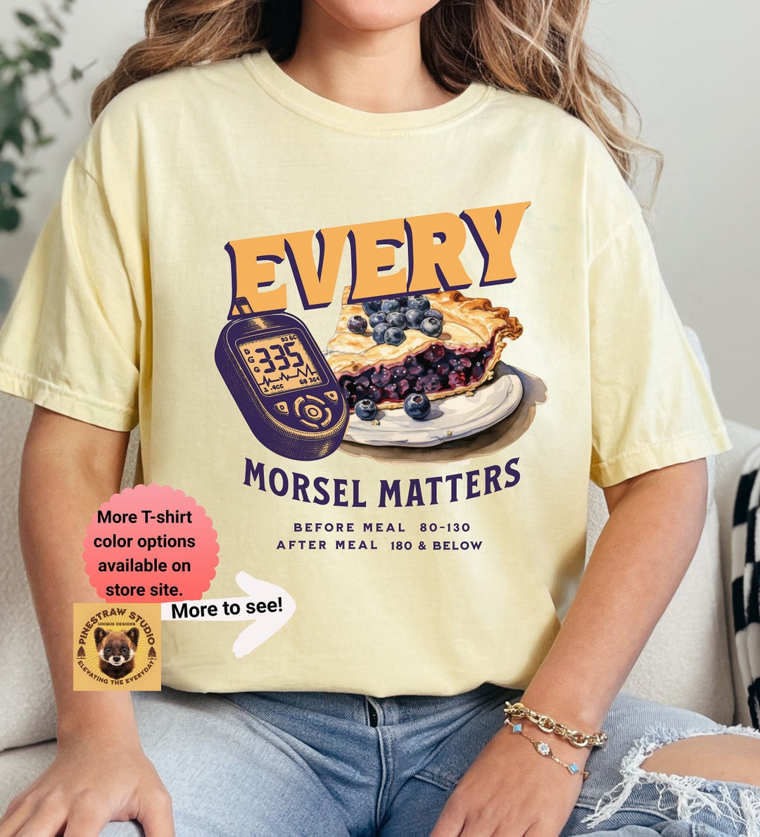 Balanced Healthy Diet Glucose Monitoring T-shirt, Mindful Eating Shirt ...