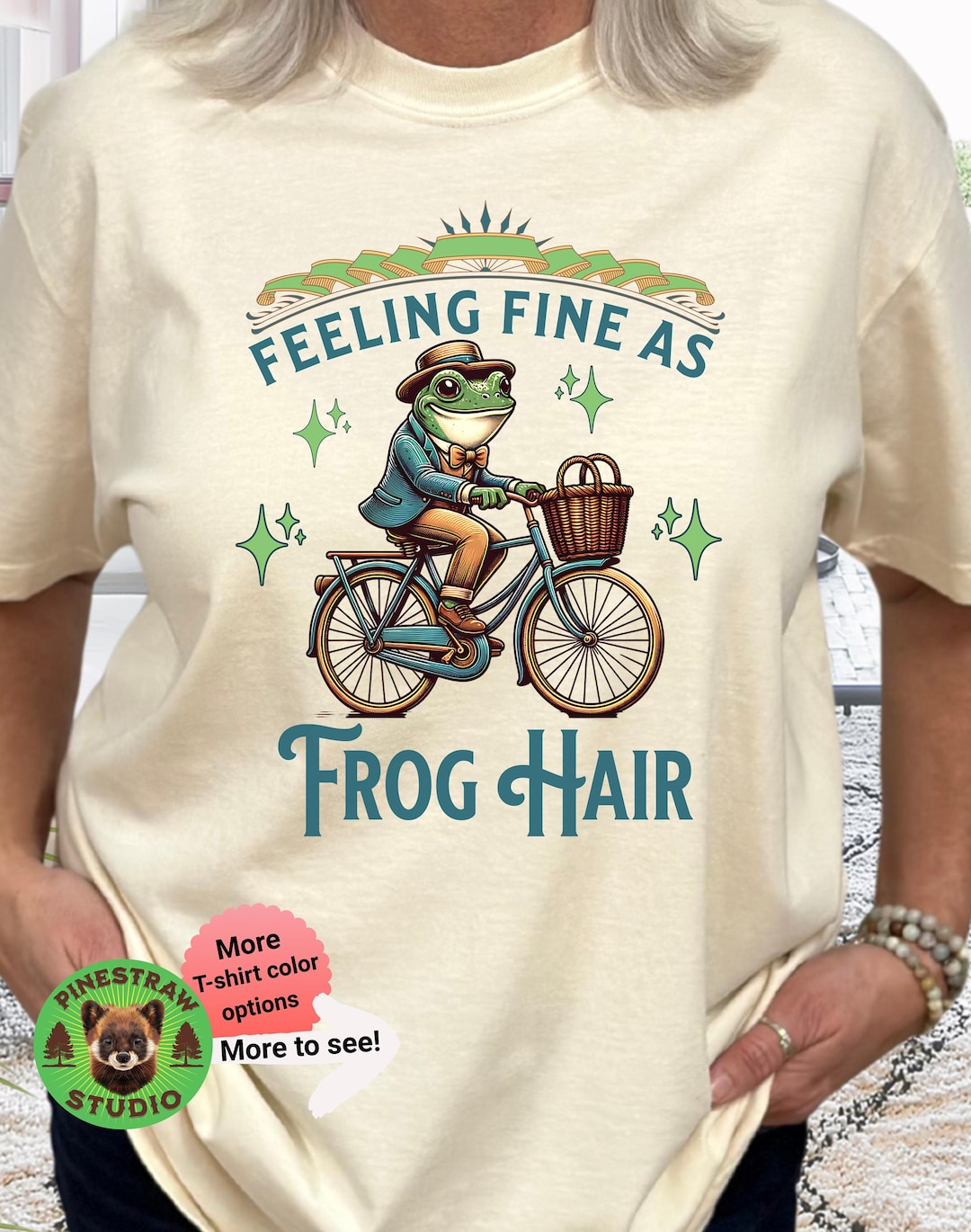 Feeling Fine as Frog Hair T-shirt, Vintage Frog Shirt, Funny Saying ...