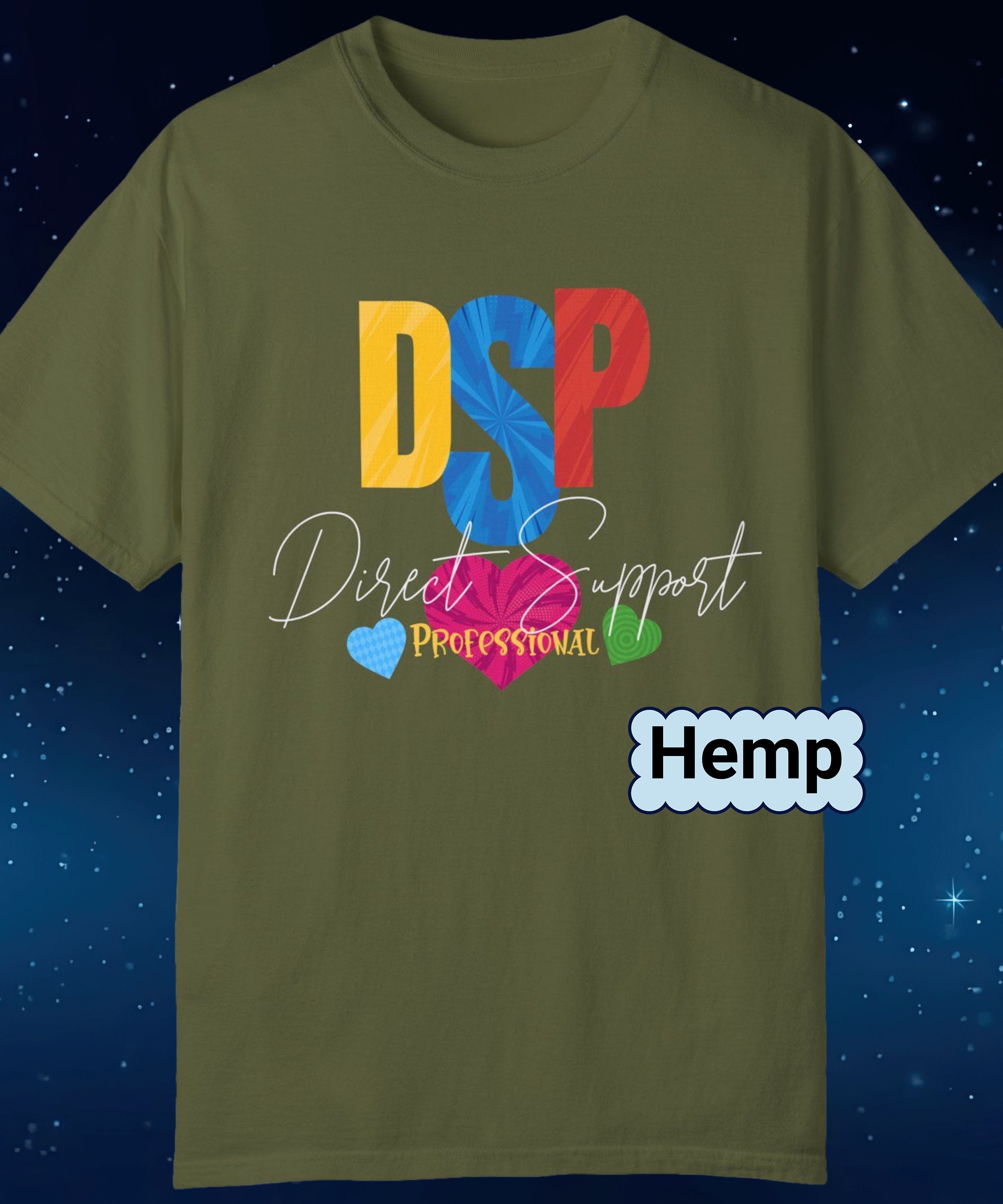 Heartfelt DSP T-shirt, Direct Support Professional Tshirt, Caregiver ...