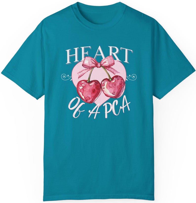 PCA Valentine Shirt, Coquette Bows Cherry Hearts, Valentine's Day Shirt ...