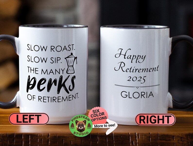 Personalized Retirement Coffee Mug 15 Oz, Funny Retirement Gift, Custom ...