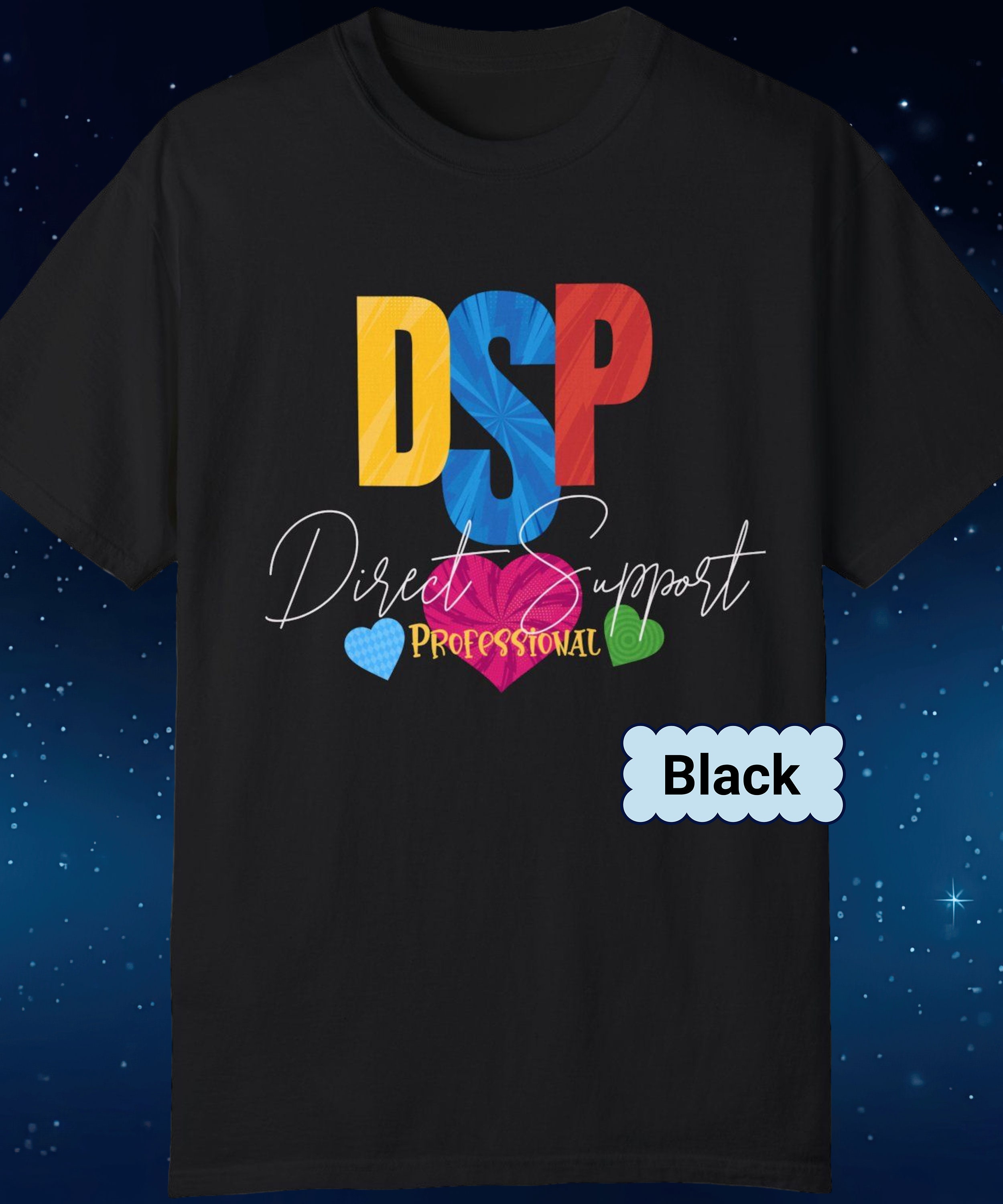 Heartfelt DSP T-shirt, Direct Support Professional Tshirt, Caregiver ...