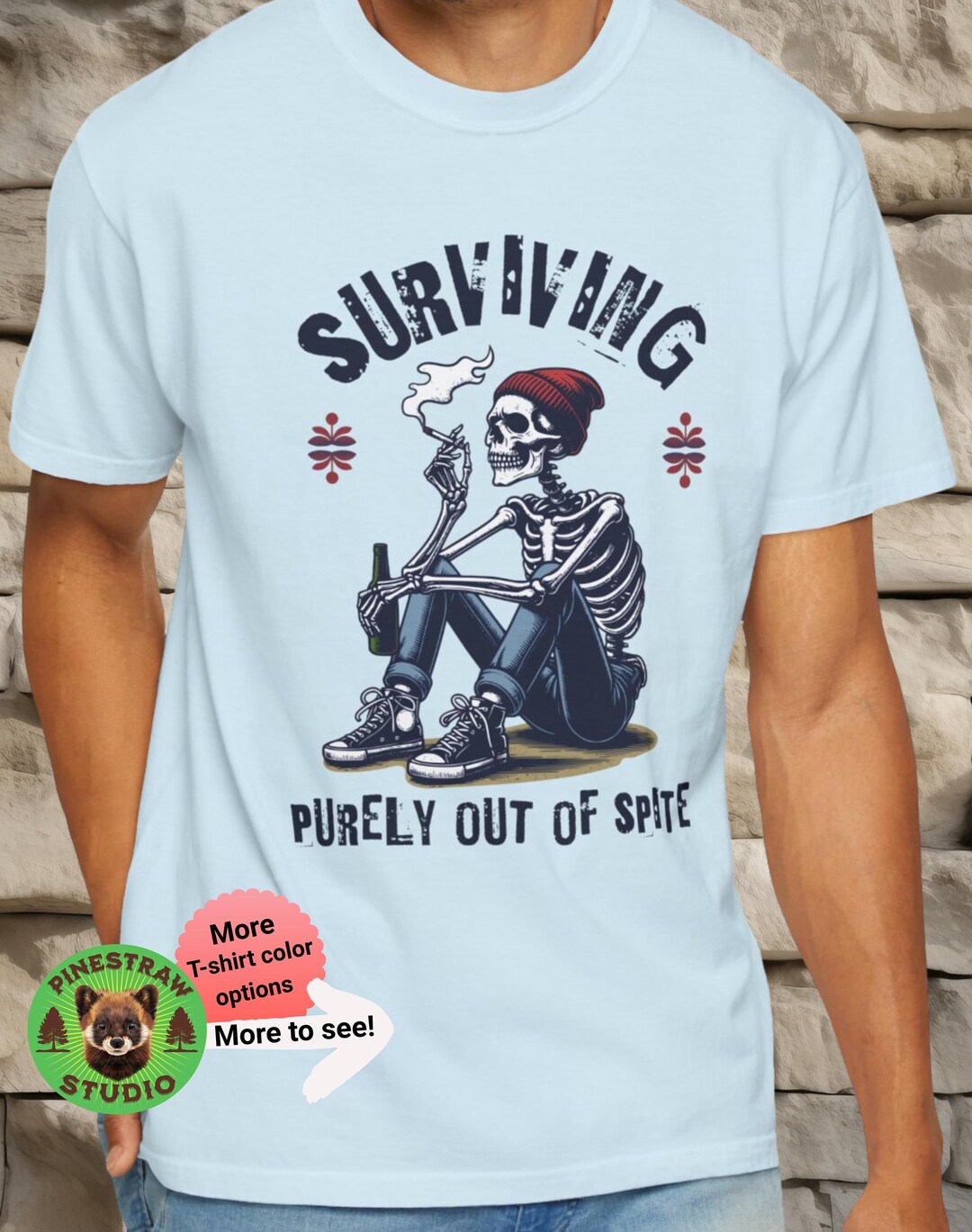Spite Surviving T-shirt, Funny Aging Sarcasm Humor Shirt, Senior Baby ...