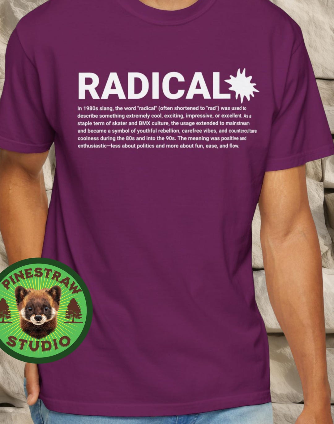 Radical Definition T-shirt, Minimalist 80s Slang Shirt, Gen X ...