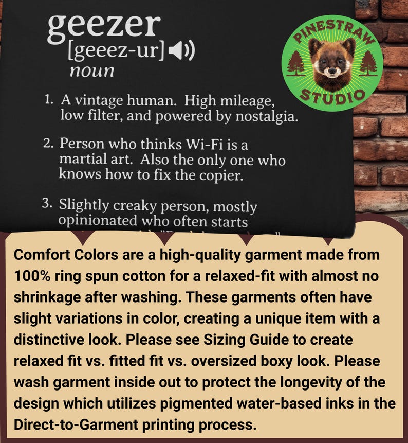 Geezer Definition T-shirt, Aging Humor Shirt, Funny Baby Boomers Gen X ...
