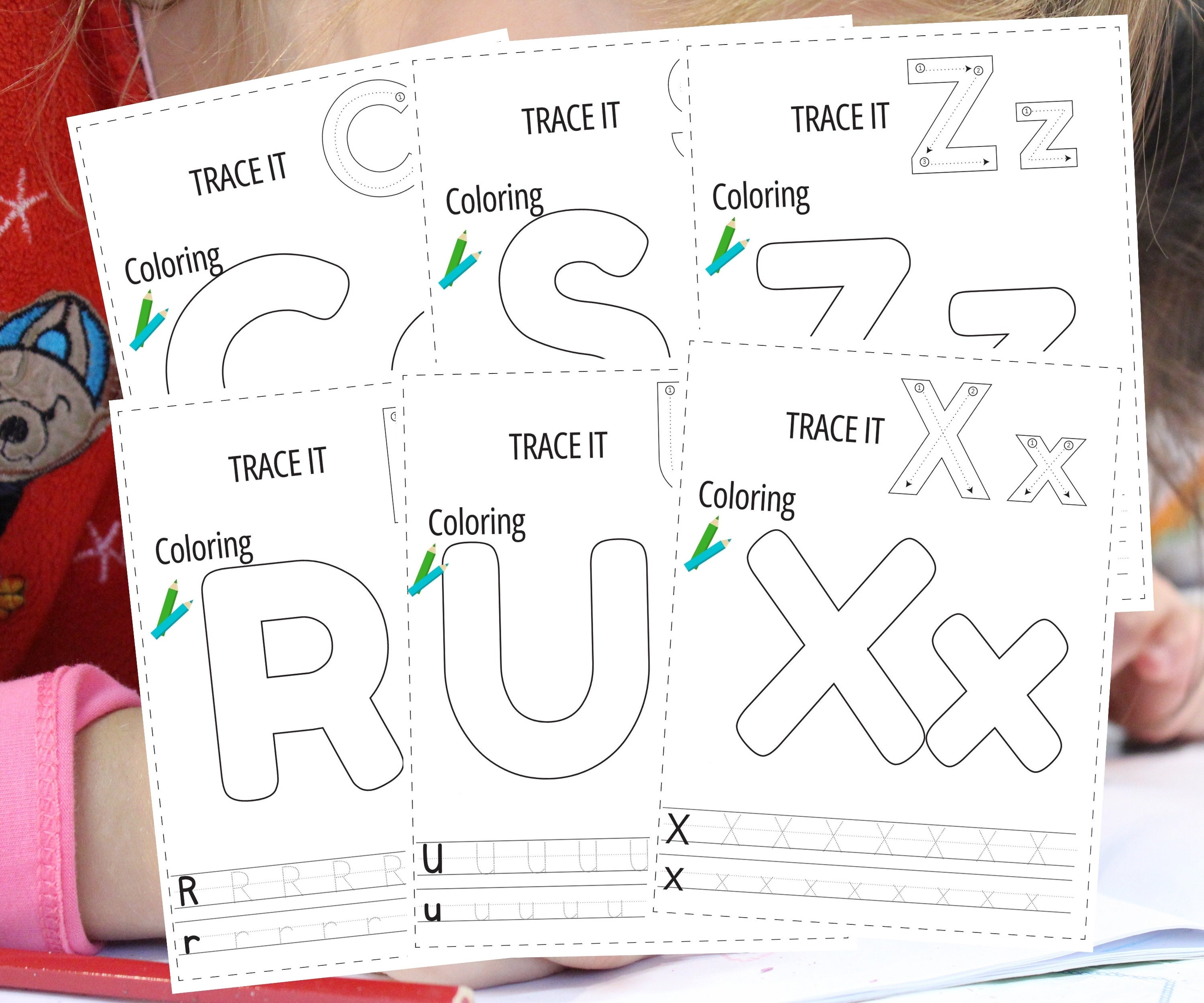 26 Printable Uppercase Alphabet Tracing Worksheets: Preschool ...