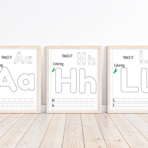 26 Printable Uppercase Alphabet Tracing Worksheets: Preschool ...