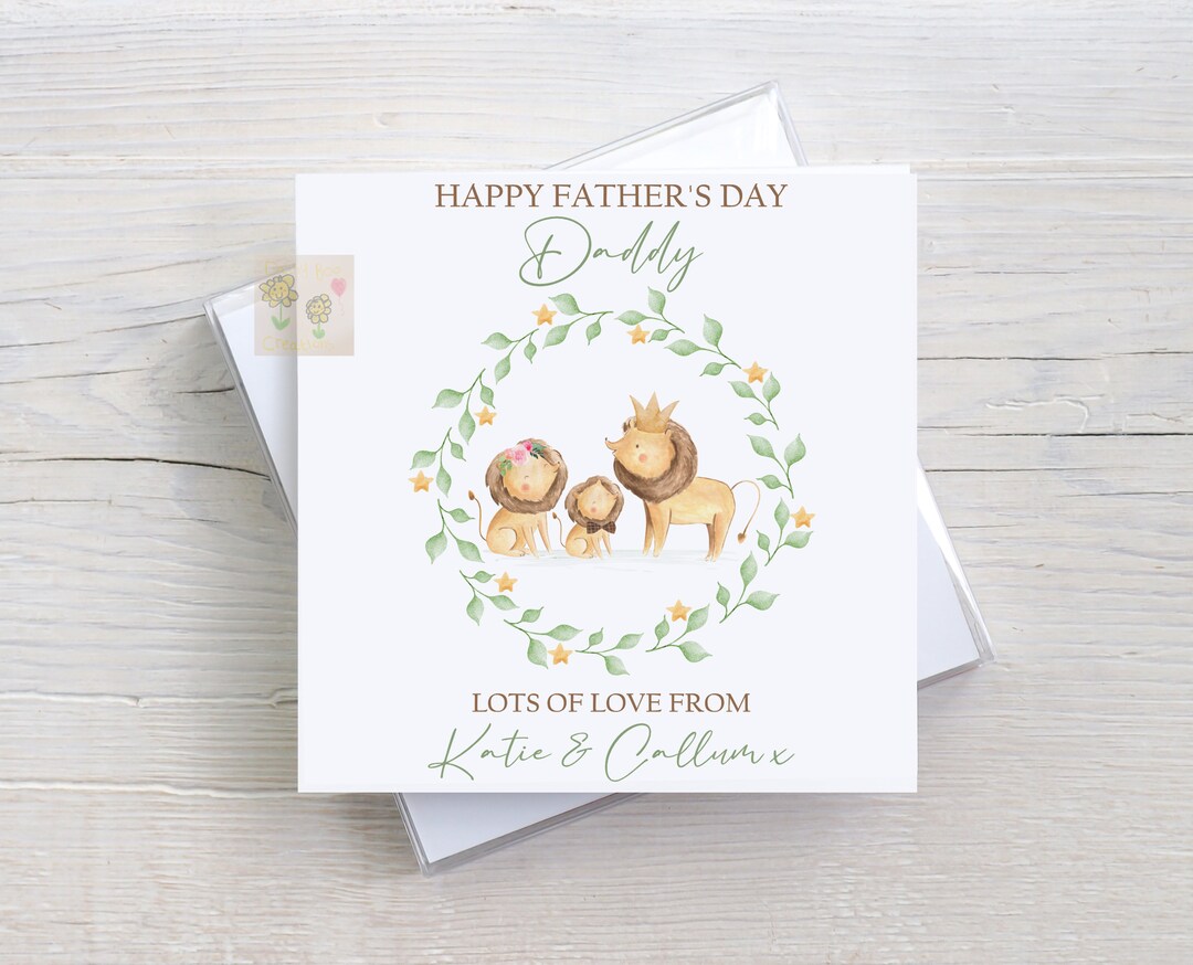 Personalised Father's Day Card, Card for Daddy, Dad, Grandad, Grandpa ...