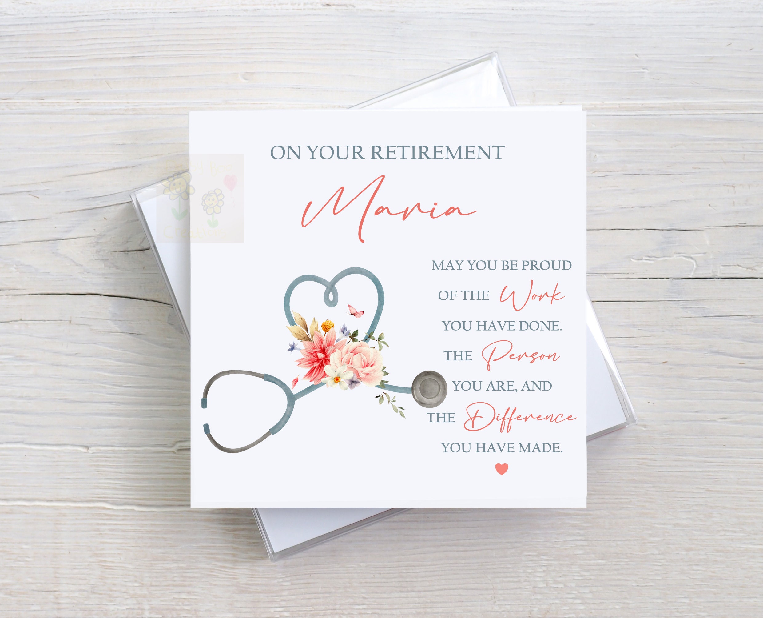Retirement Card, Personalised Retirement Card for Female, on Your ...