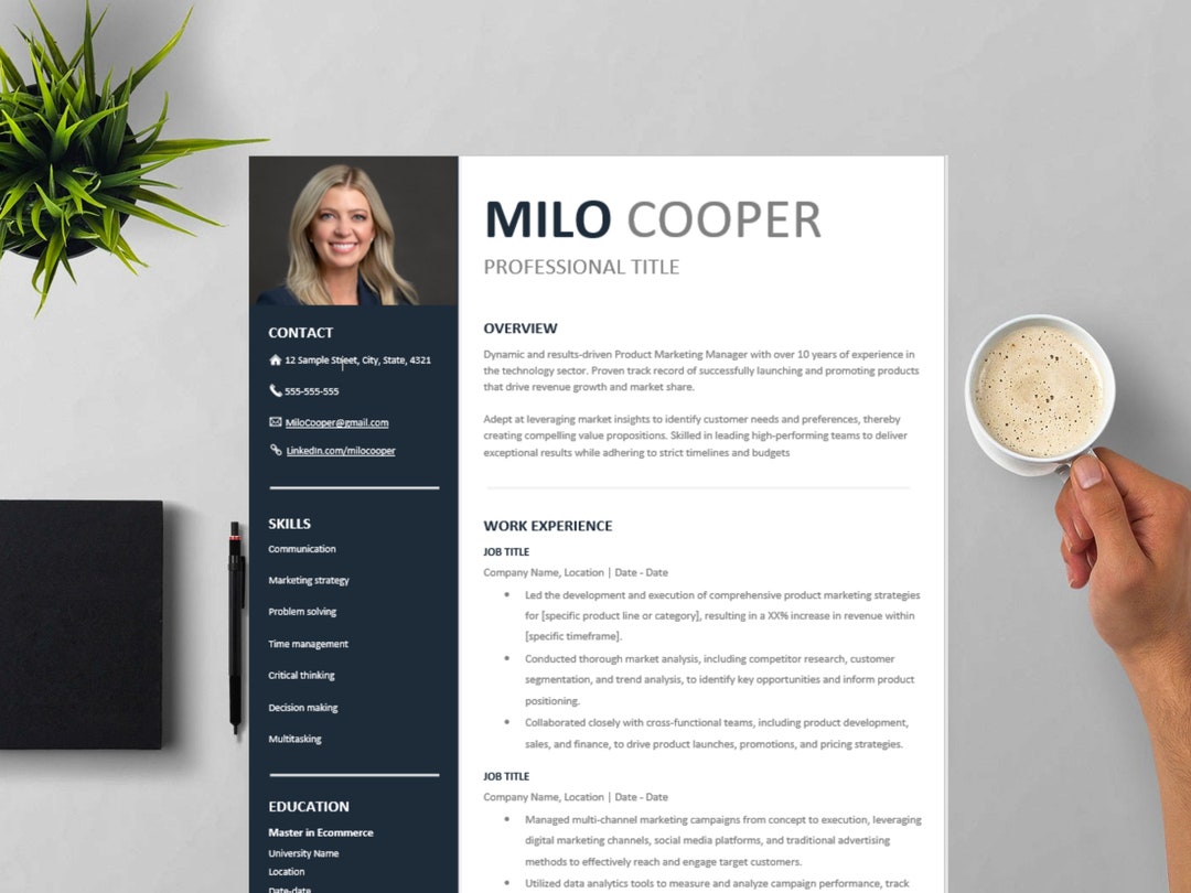 ATS Resume Template Word | CV + Cover Letter + References for MS Word ...