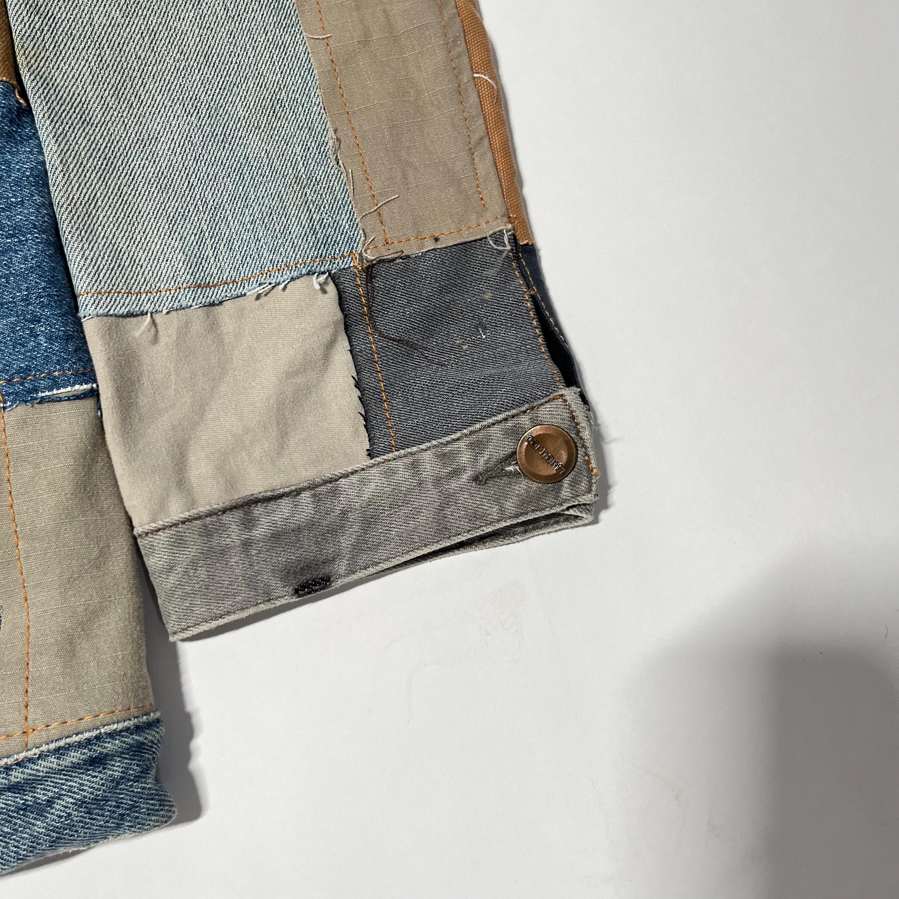Upcycled Patchwork Chore Jacket, Reworked Jacket, Handmade Jacket ...