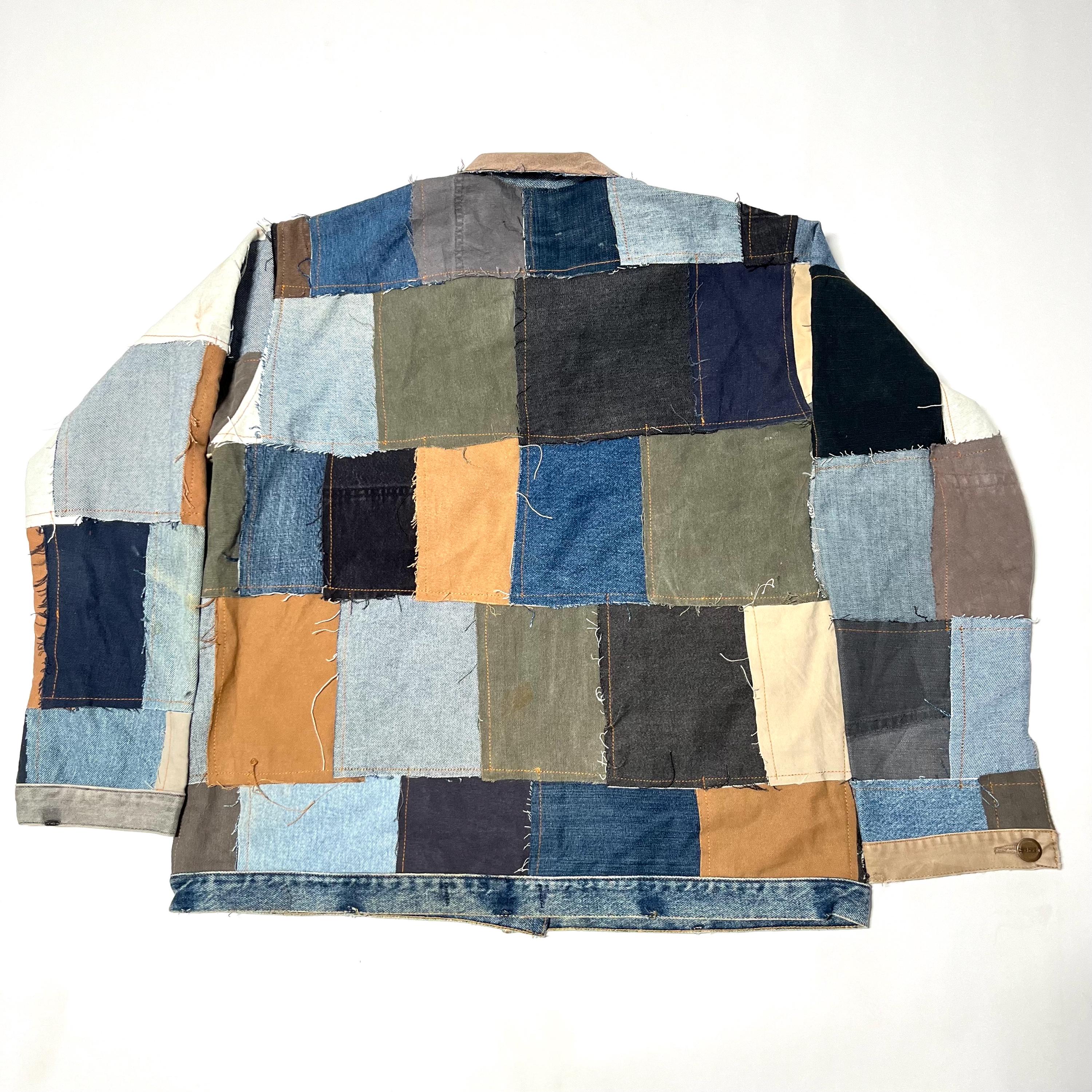 Upcycled Patchwork Chore Jacket, Reworked Jacket, Handmade Jacket ...