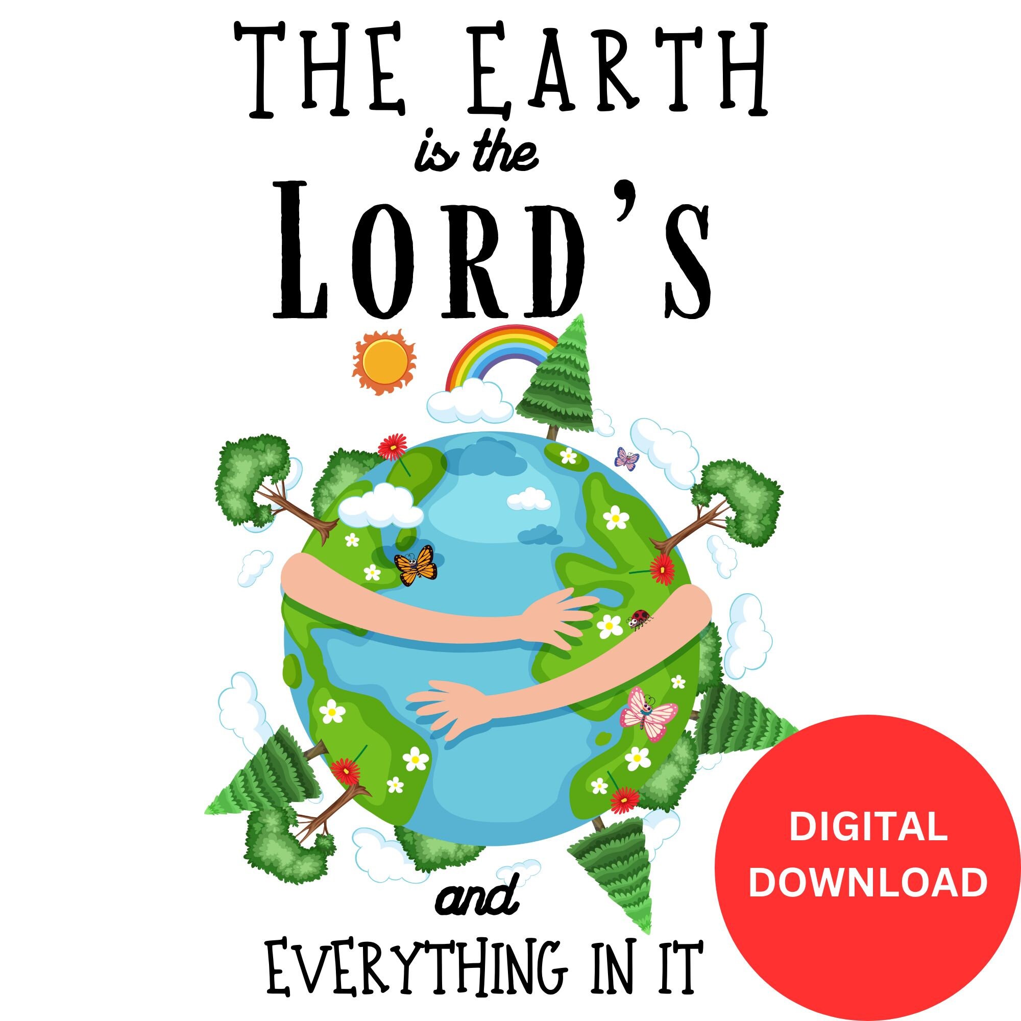 Earth Day Digital Download PNG and PDF 14x18 and PDF 16x20 - Etsy