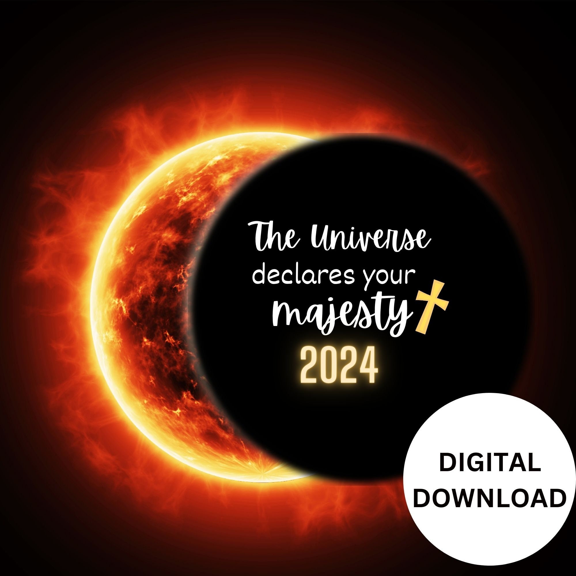 Solar Eclipse Digital Download. PDF and PNG Files to Download and Make ...