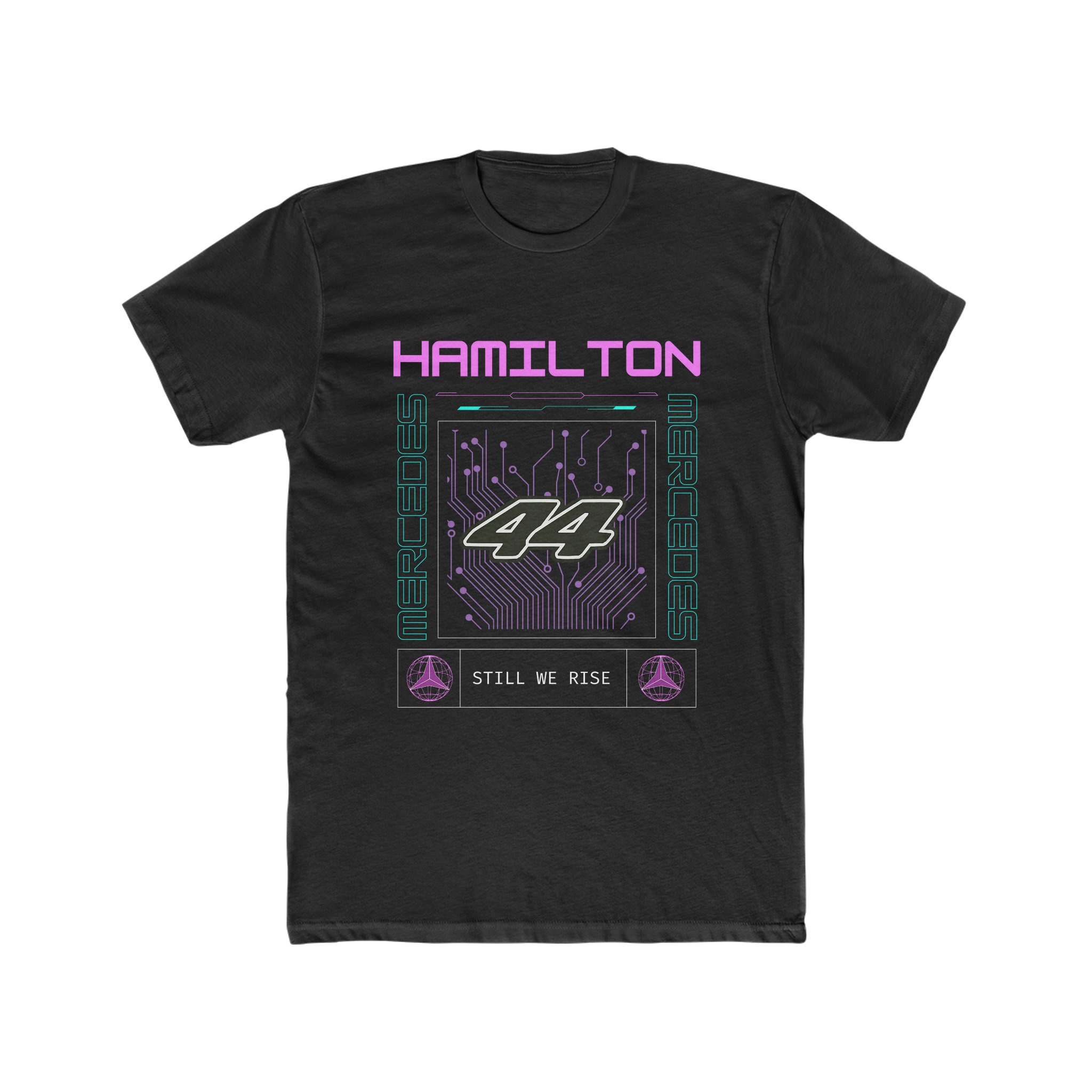 Lewis Hamilton 'retro 44' Unisex Tee: Blend of Vintage Style & Racing ...