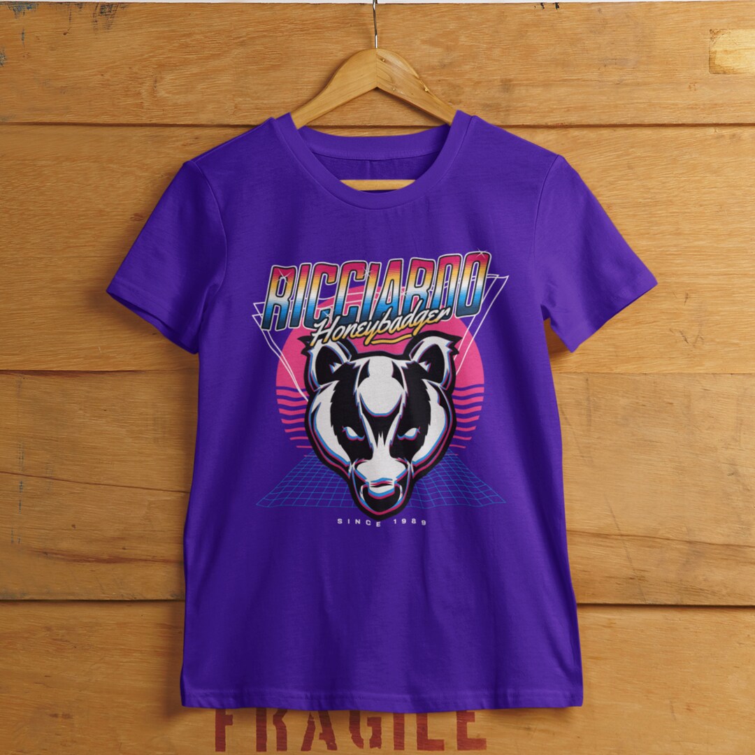 Daniel Ricciardo "80s Badger" Crew Tee - Etsy