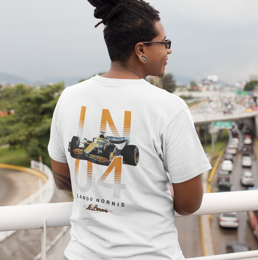 Lando Norris "ln 04" Unisex Tee - Mclaren Racing Cursive Logo - Dynamic ...