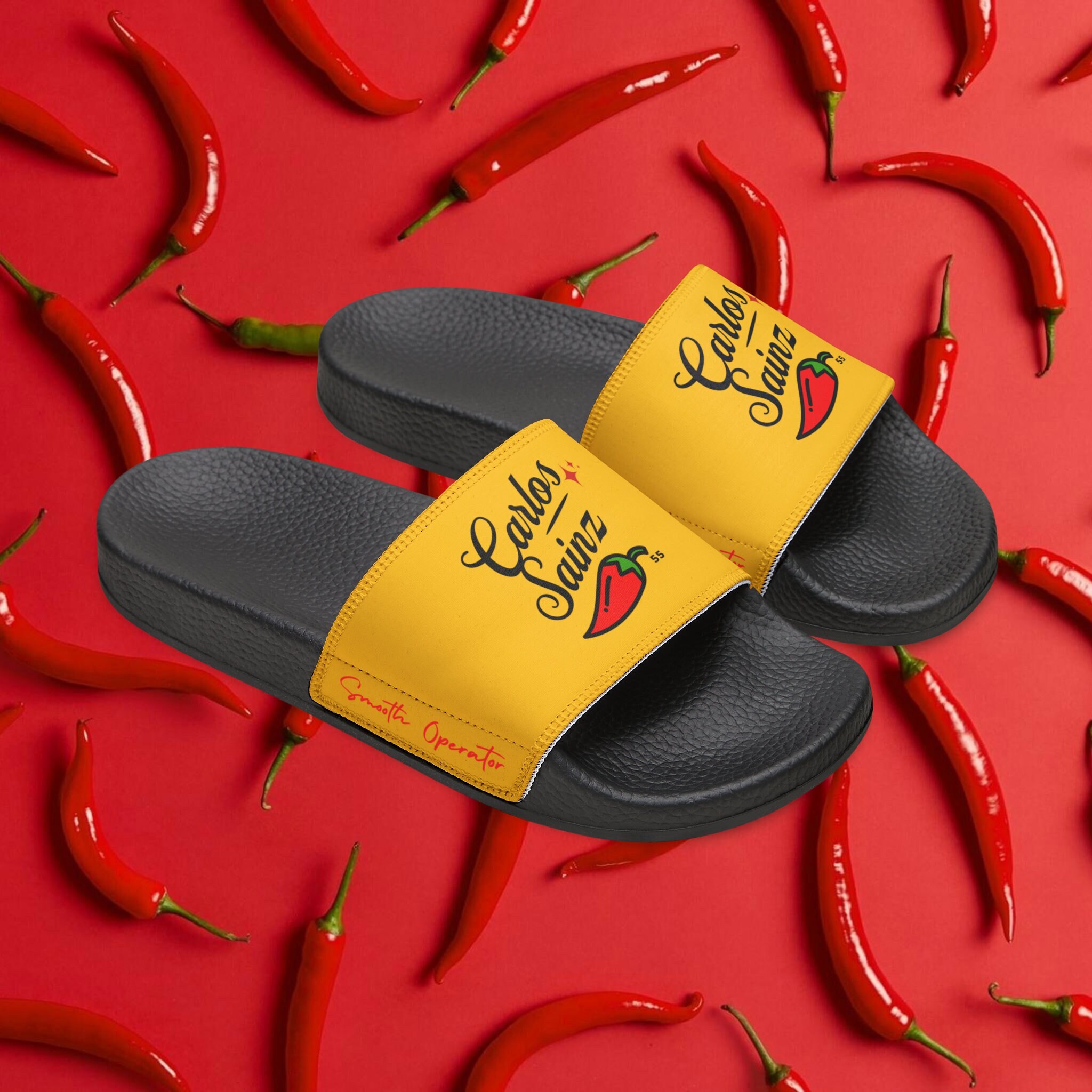 Carlos Sainz "spicy" Men's Slide Sandals - Etsy
