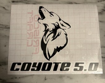 2 X Coyote 5.0 Ford Mustang Decal Car Decal Vinyl Car Decals, Window ...