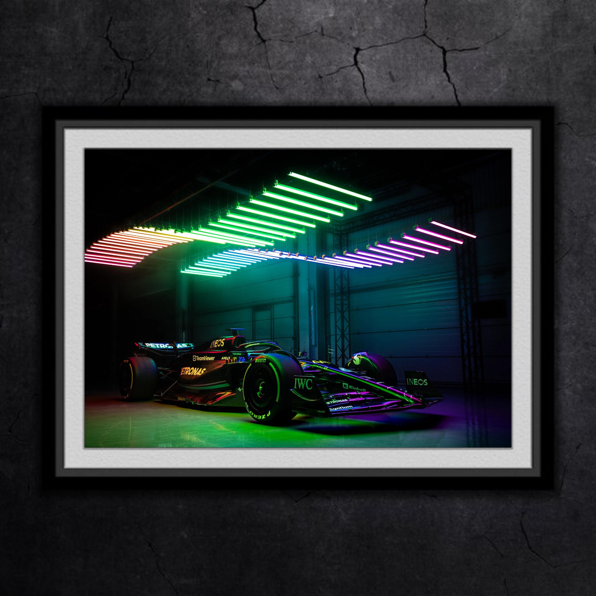 Mercedes AMG Petronas Formula 1 Team Poster Digital Download W14 Dark ...