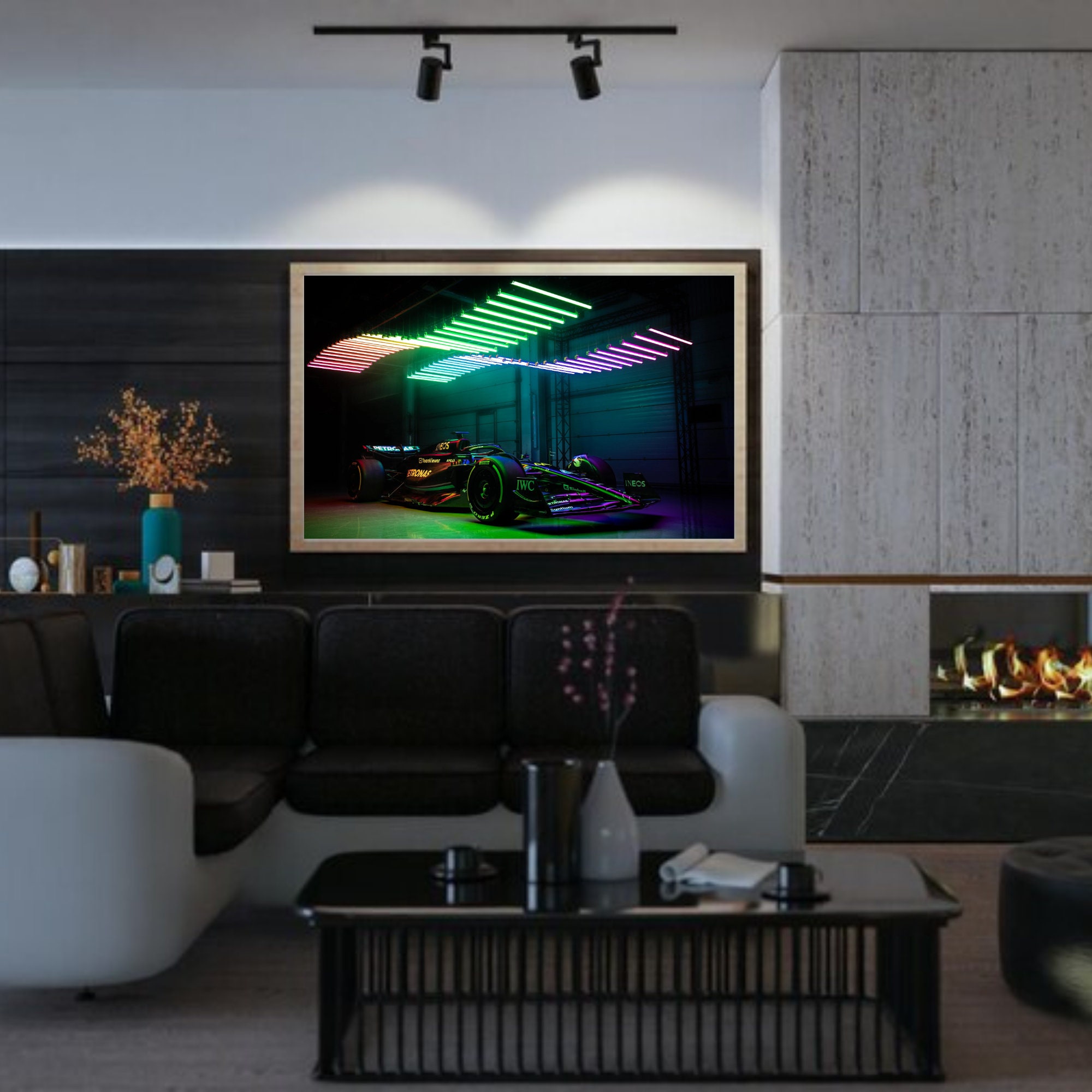 Mercedes AMG Petronas Formula 1 Team Poster Digital Download W14 Dark ...