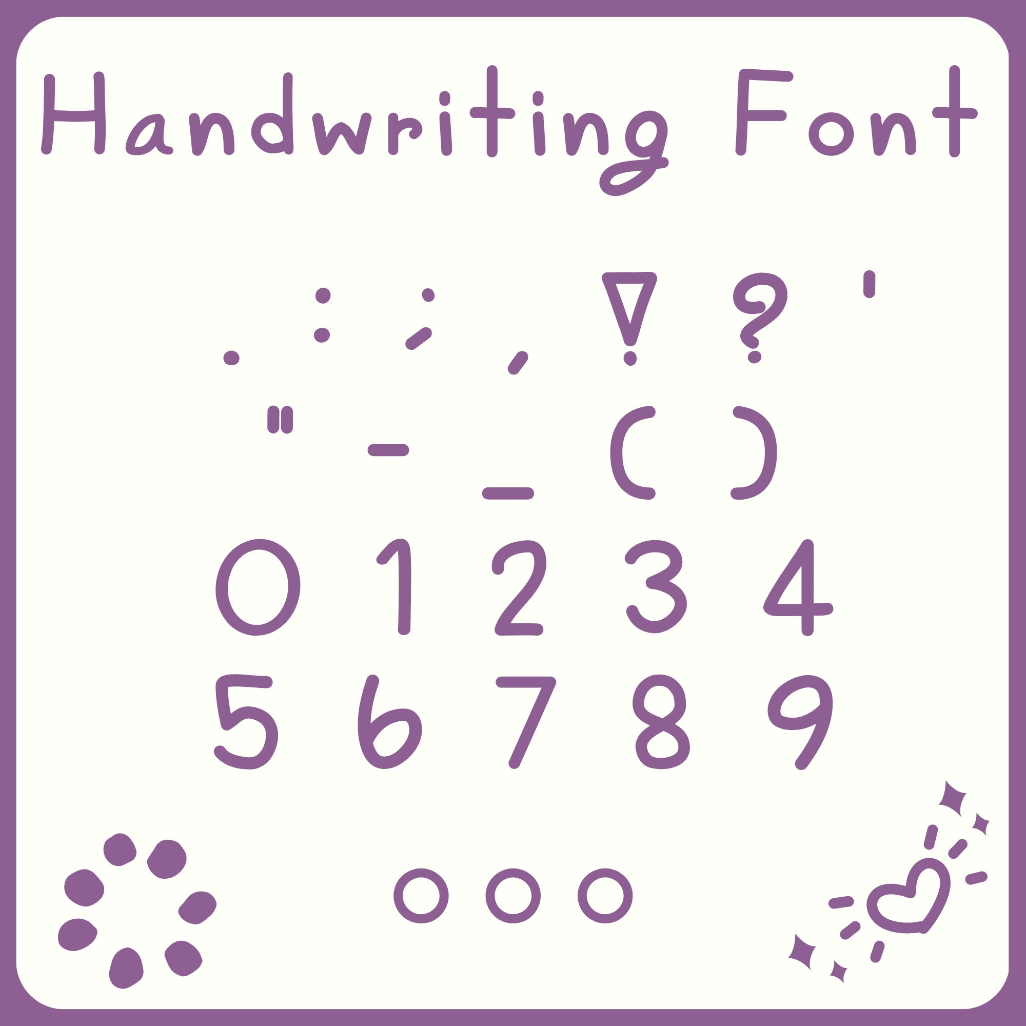 Handwriting Font, MY Dear Font, Cute Font Bundle, Girly, Procreate ...