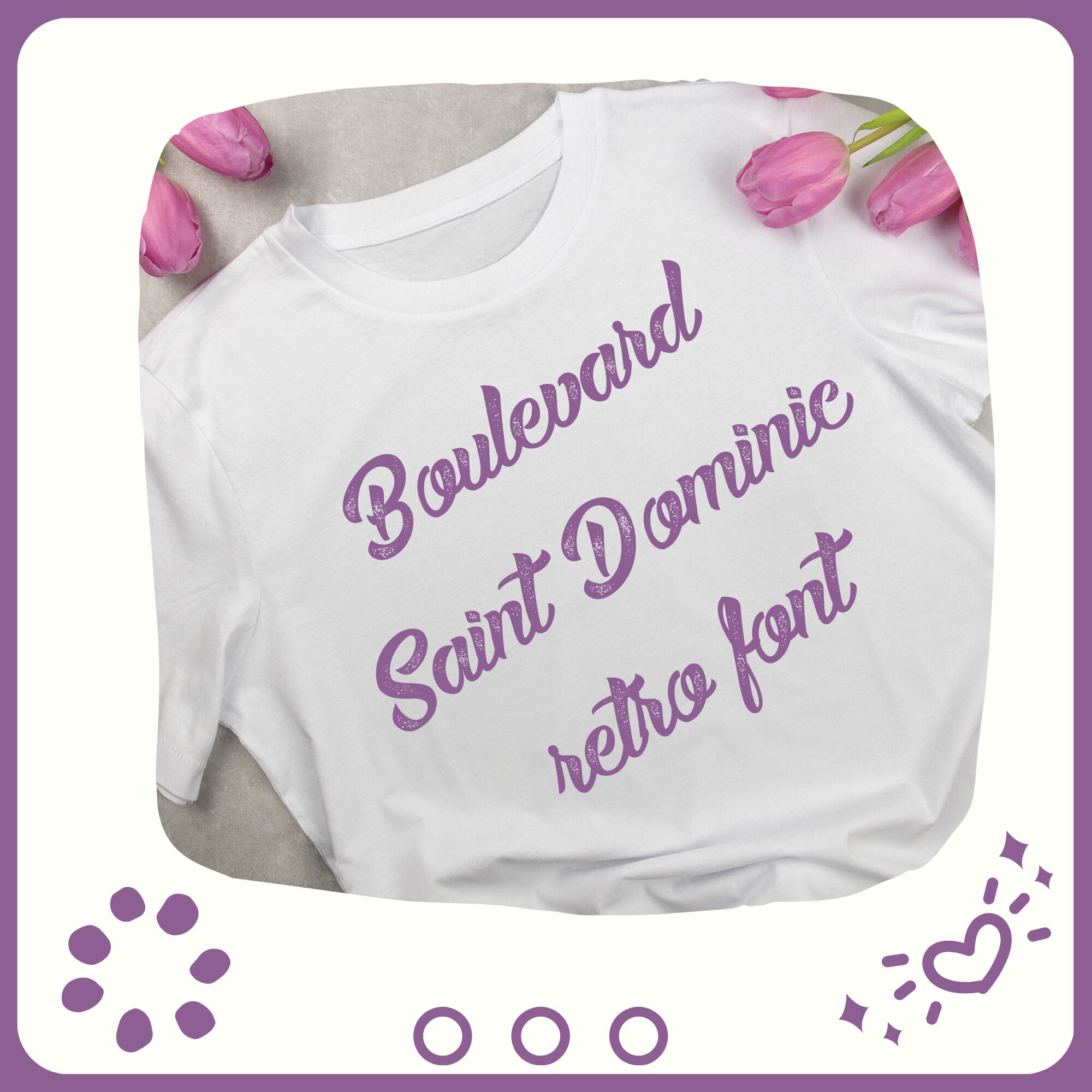 Boulevard Saint Dominic Retro Font, Hand Writing Font, Saint Patricks ...