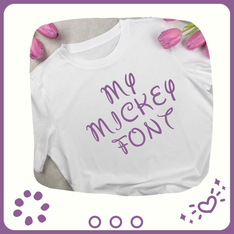 MY Mickey Font TTF & OTF Format, Cricut Cut File, Disneyland Font ...