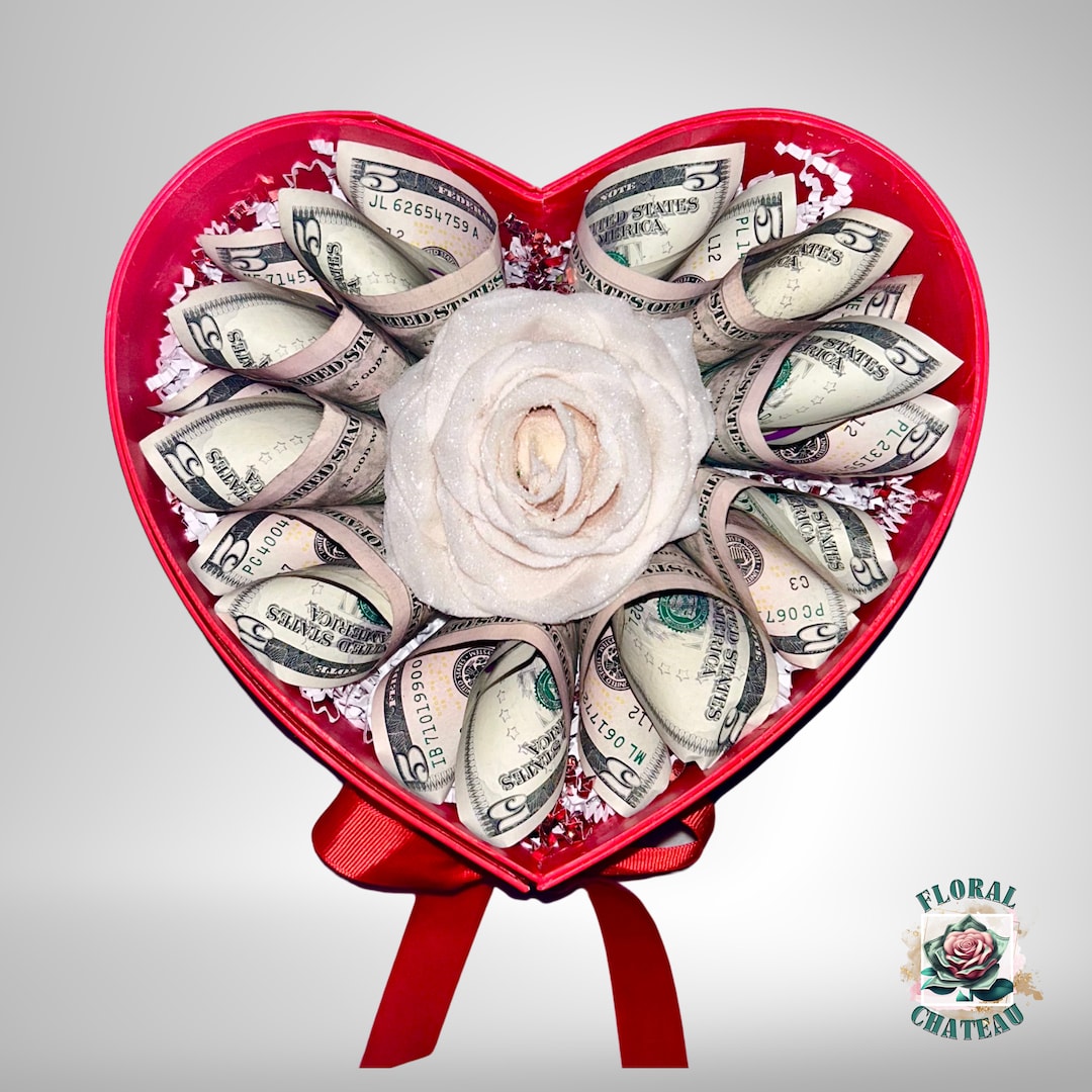 Personalized Money Gift Box Flower Gift Box Personalized Mothers Day ...