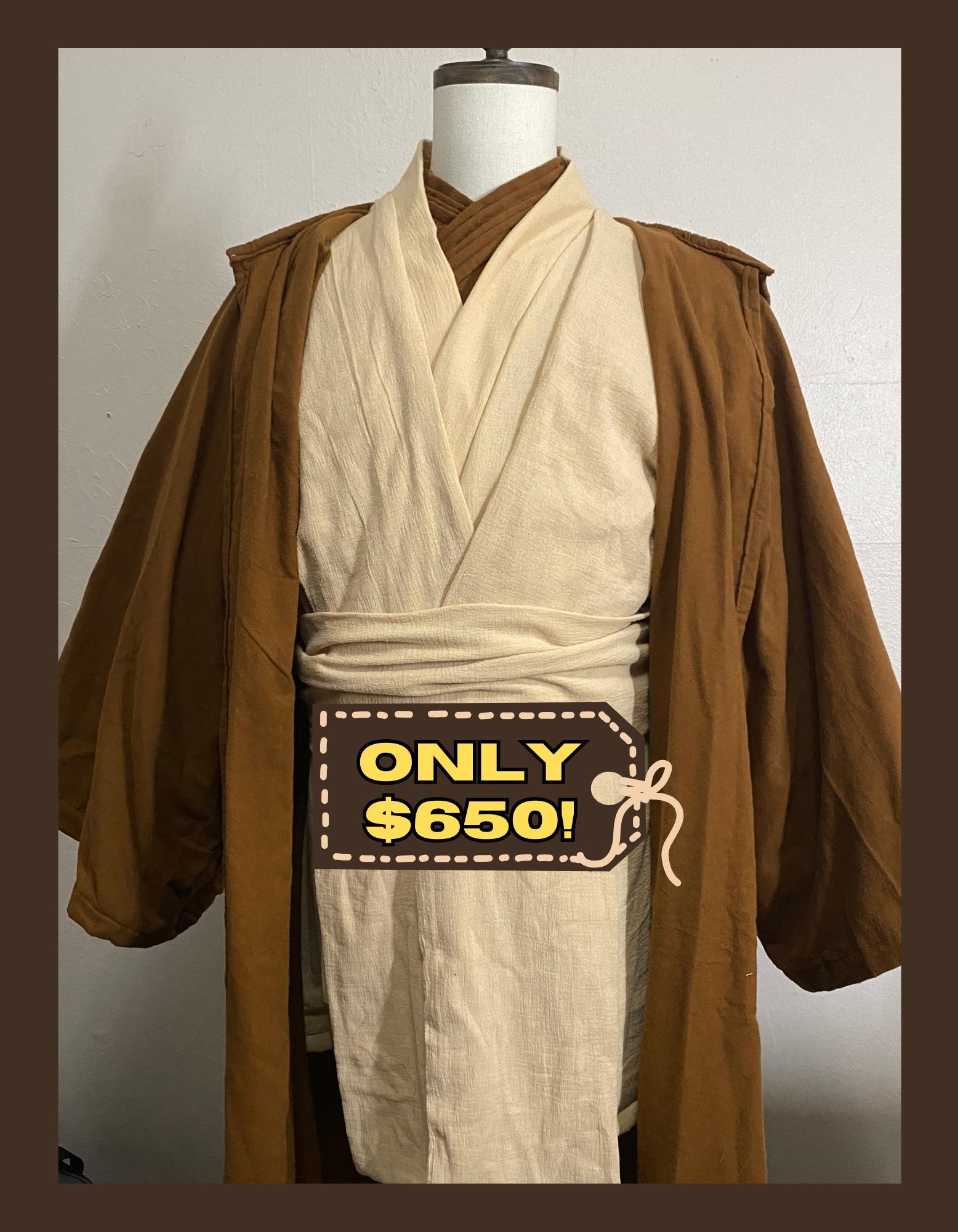 Obi Wan Kenobi ROTS Cosplay Full Fabric Outfit Made to Order, 501st ...