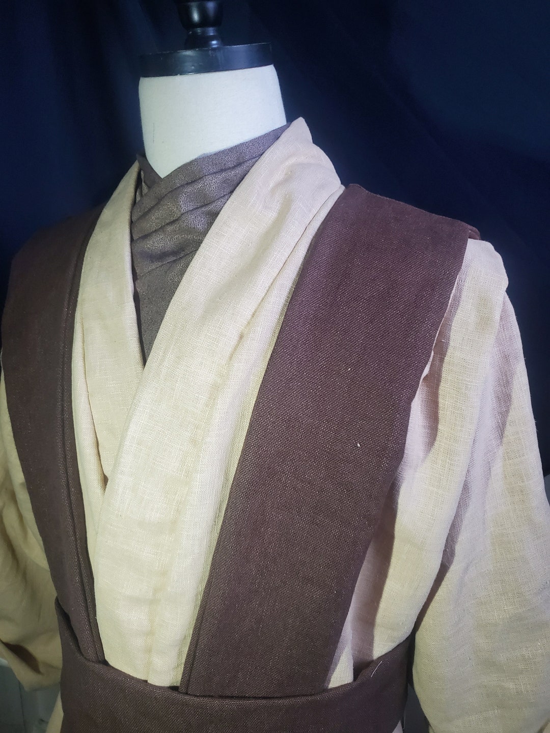 Jedi Cosplay Tunic Set Two Tunics, Tabard and Fabric Belt - Etsy