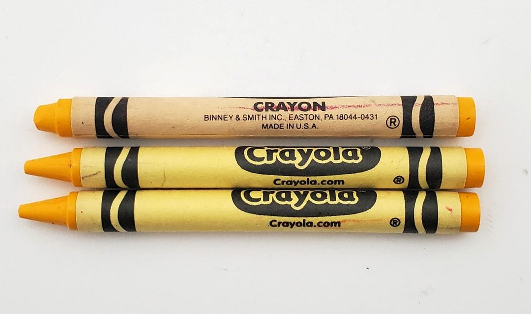 Vtg Dandelion Crayola Crayons Lot of Three New and Used - Etsy